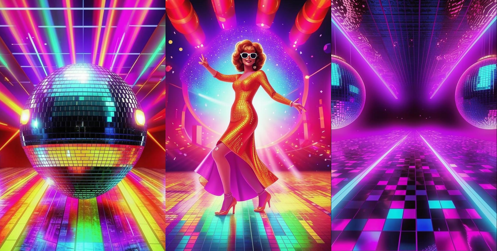 Создать изображение в стиле "Диско" с помощью нейросети без промтов — Нейробот